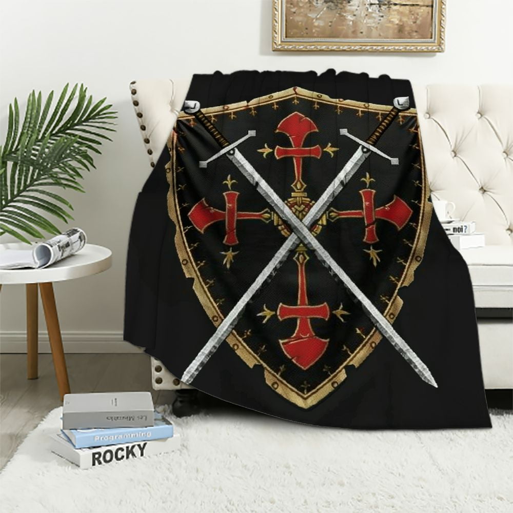 Feiri Cross Throw Blanket Ultra Soft Fluffy Flannel Blanket for Sofa ...