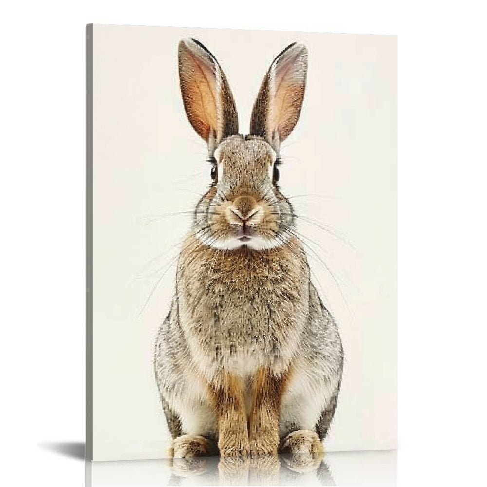 Feiri Cute Rabbit Wall Art Cute Animal Artwork Nursery Bunny Picture ...