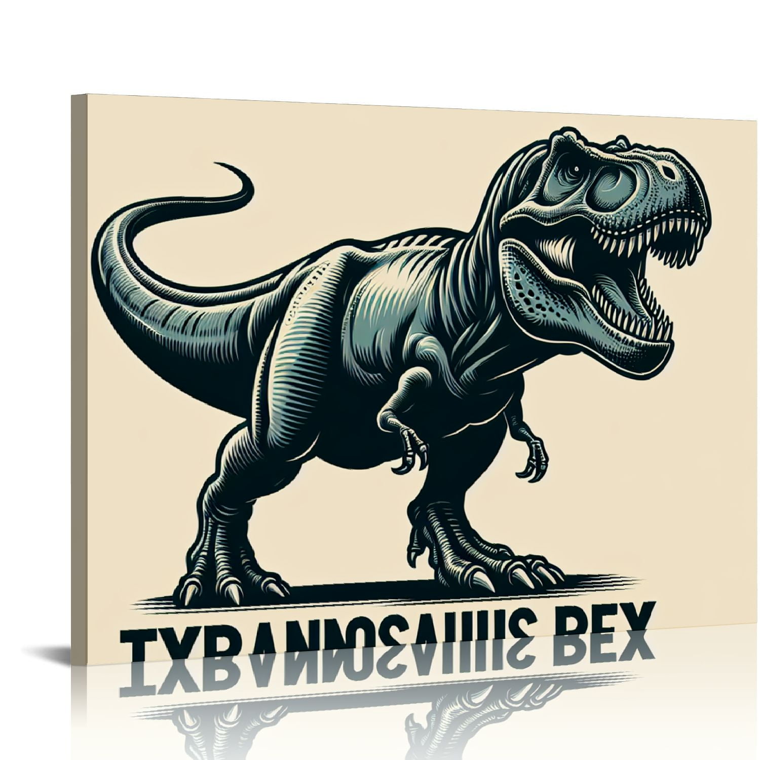 Feiri Dinosaur Wall Decor Art Prints | Set includes Tyrannosaurus Rex ...