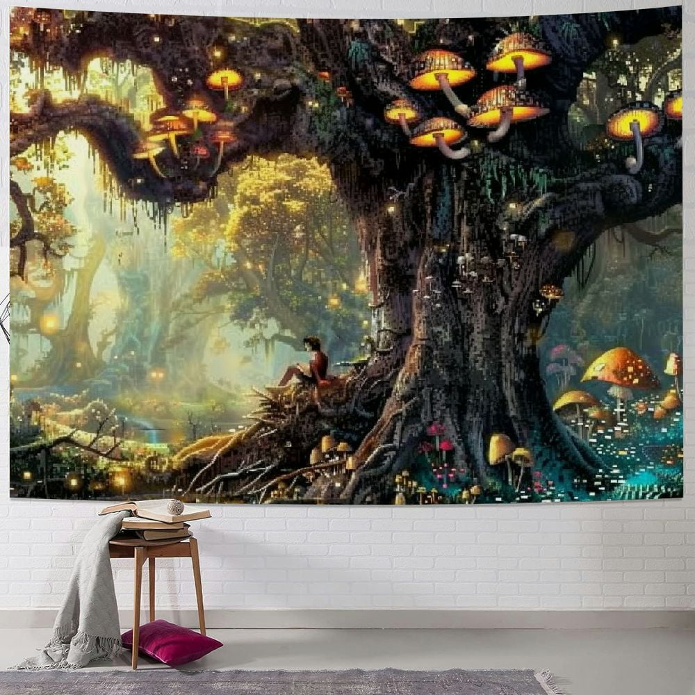 Feiri Fairy Tales Magical Forest Tapestry, Nature Tree of Life with ...
