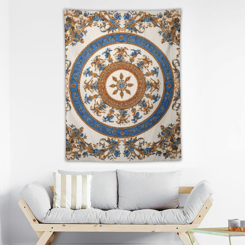 Feiri Floral Wall Hanging Boho Tapestry, Mandala Dorm Décor Tapestry ...