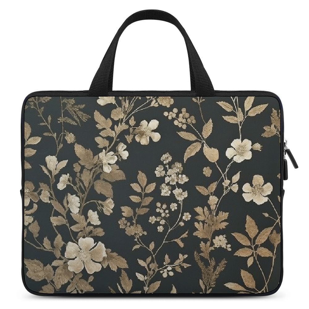 Feiri Flowers Leaves Neoprene Laptop Bag Diving Fabric Tablet Cover ...