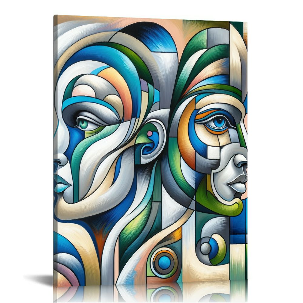 Feiri Framed Canvas Art Combo Painting by Pablo Picasso Wall Art Series#7 Living Room Home ...