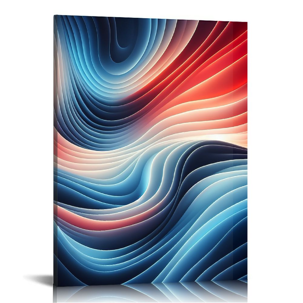 Feiri Green Blue Aurora Wall Art Northern Light Canvas Prints on ...