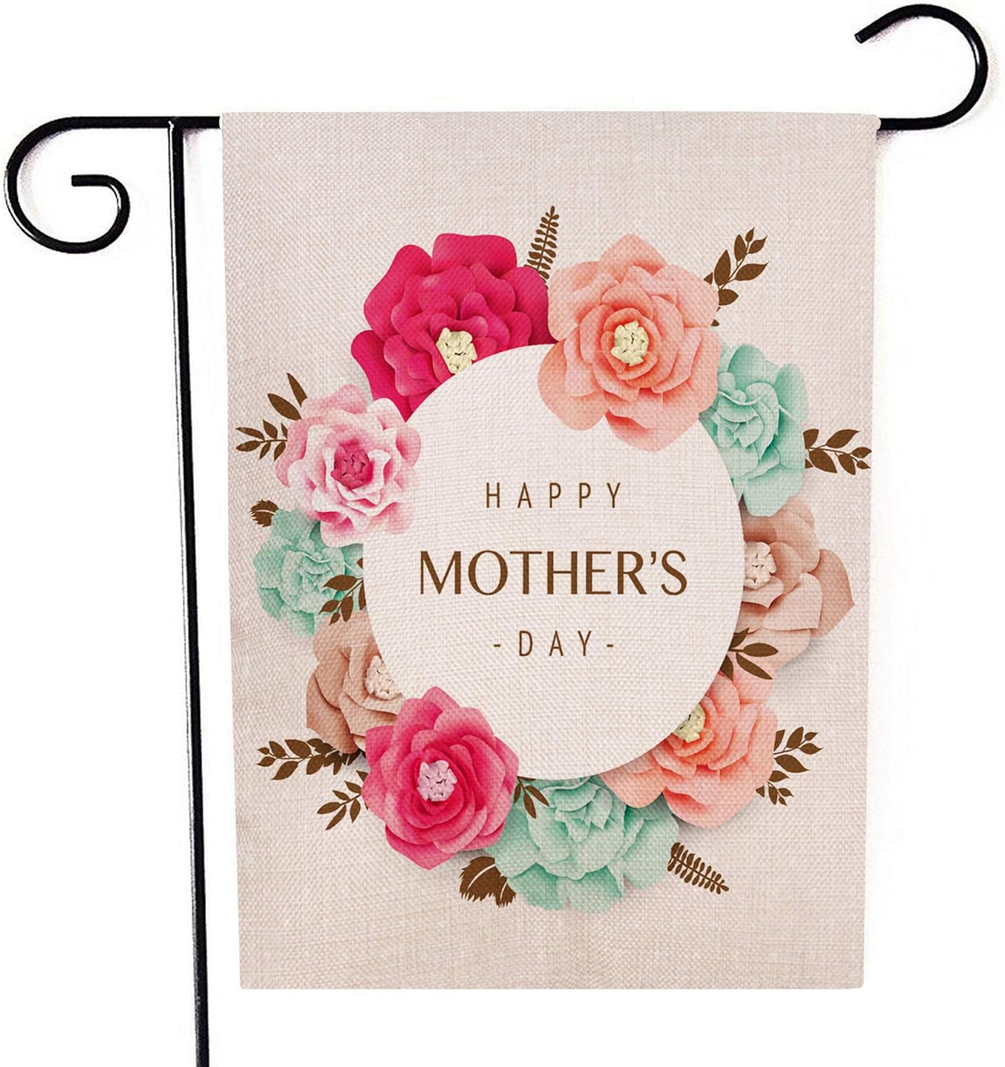Feiri Happy Mother's Day Garden Flag Vertical Double Sided Rustic ...