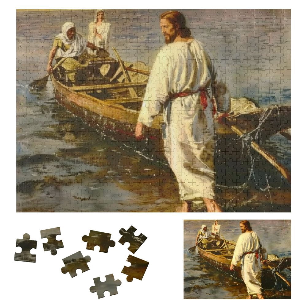 Feiri Jesus Water Boat Wooden Jigsaw Puzzle Challenging Difficult ...