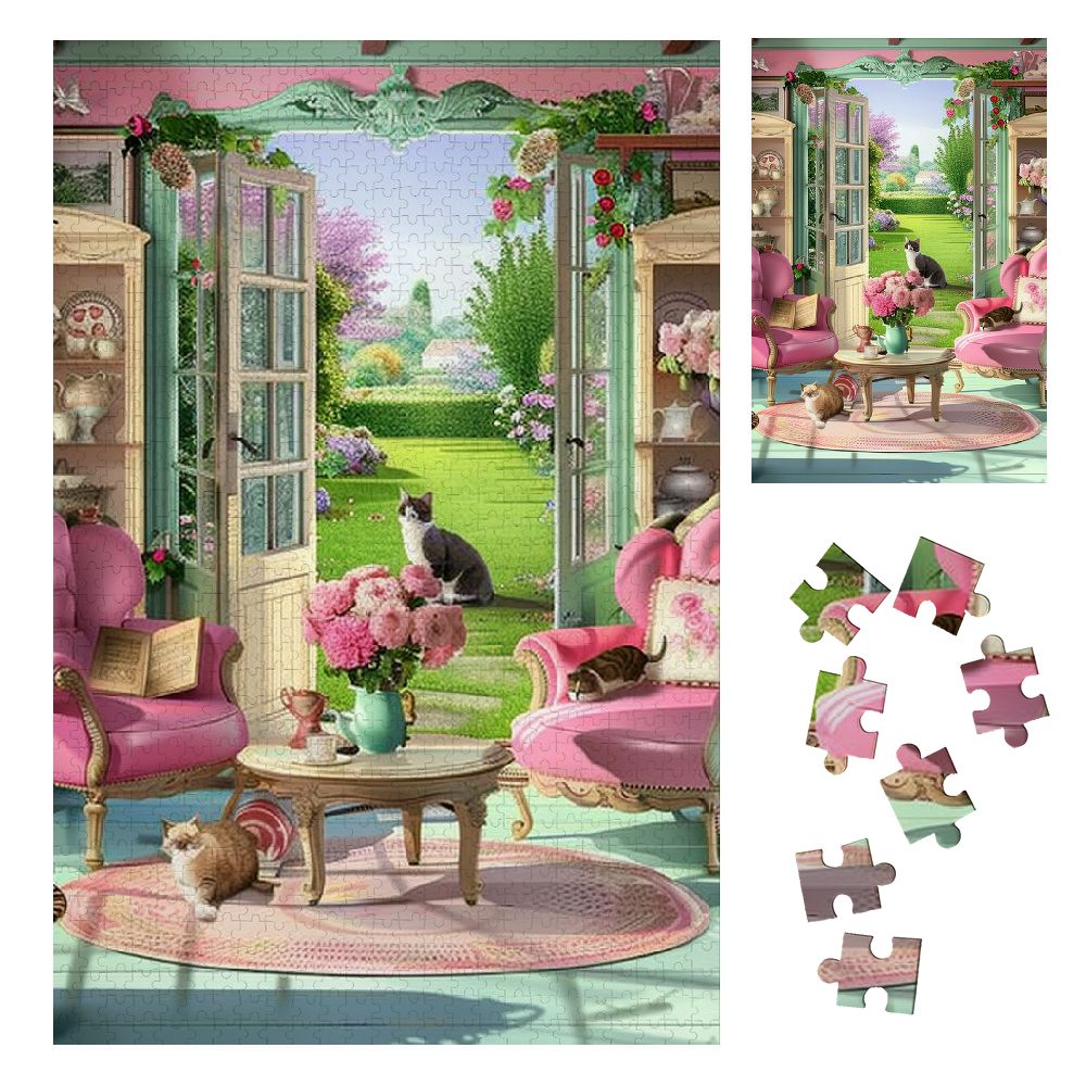 Feiri Jigsaw Puzzles for Adults -Afternoon Tea and Pastry Jigsaw Puzzle ...