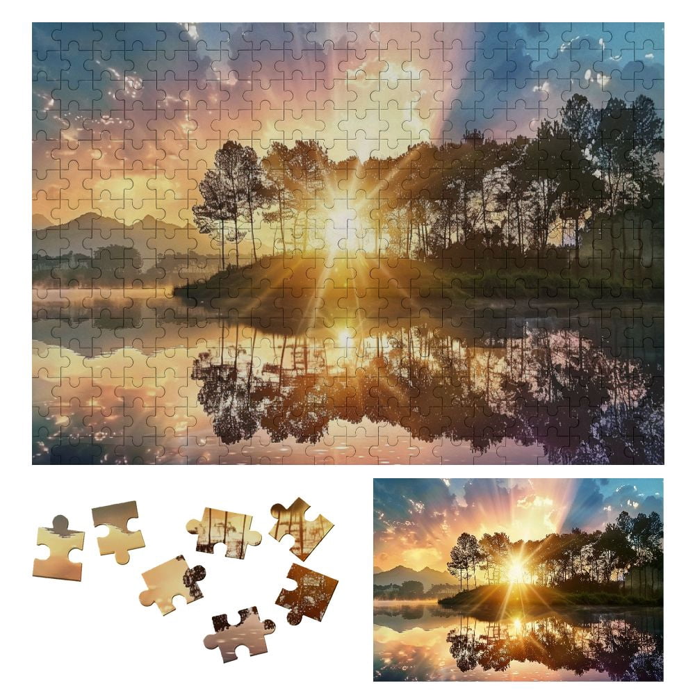 Feiri Lake Landscape Nature Scenic Forest Scene Sunset Mountain Scenery ...