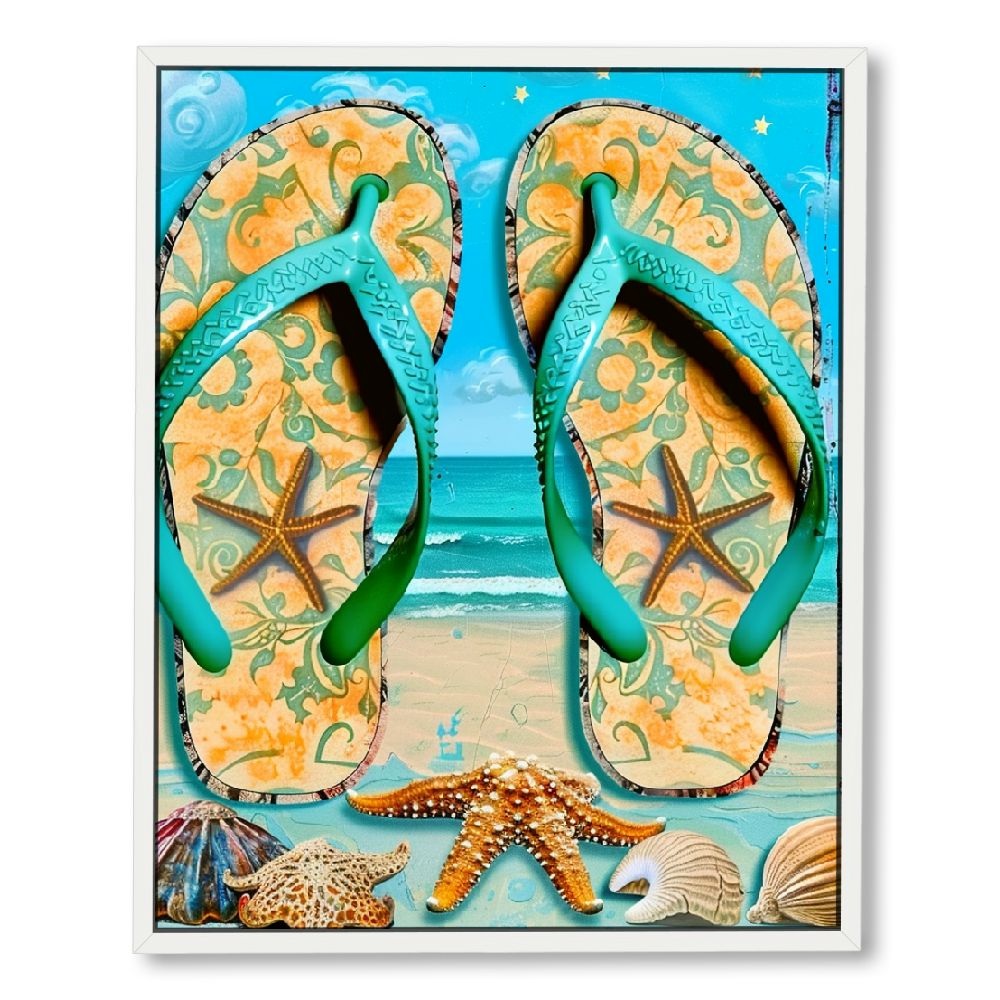 Feiri Life is Better in Flip Flops Sublimation Transfer, Beach Lover ...
