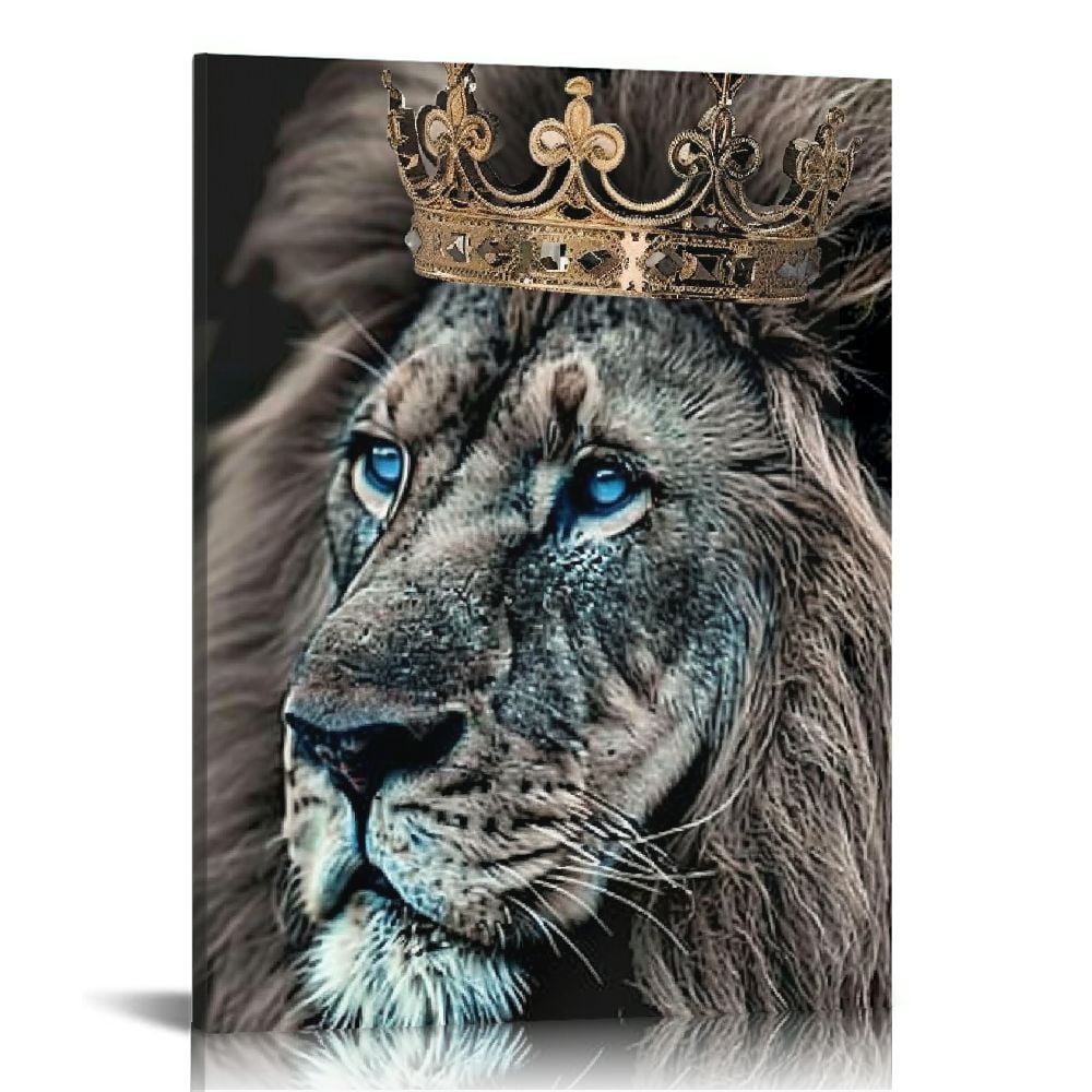 Feiri Lion Pictures Wall Decor for Bedroom African Lion King and Queen ...