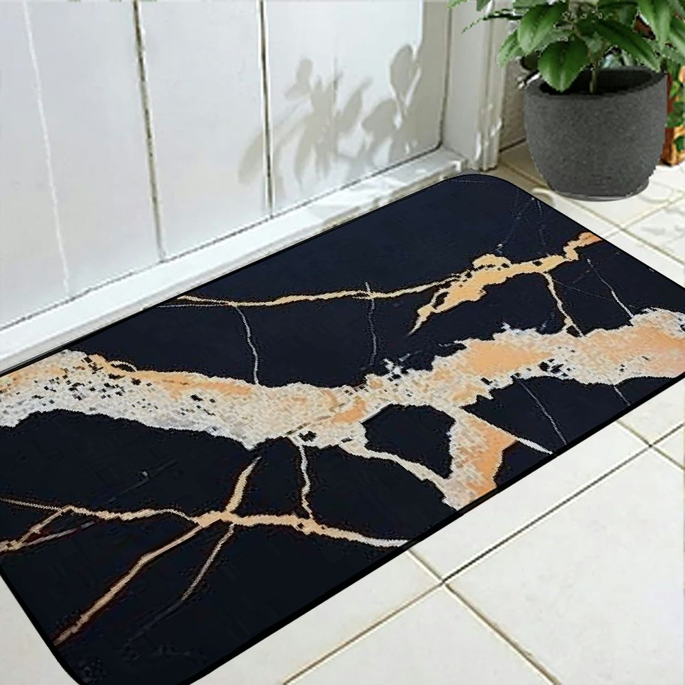 Feiri Marble Square Floor Mat Outside Entry Yard Patio Entrance Felt ...