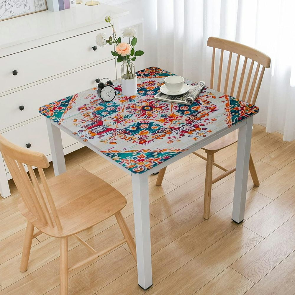 Feiri Medallion Design Square Table Cover 100% Polyester Fiber for ...