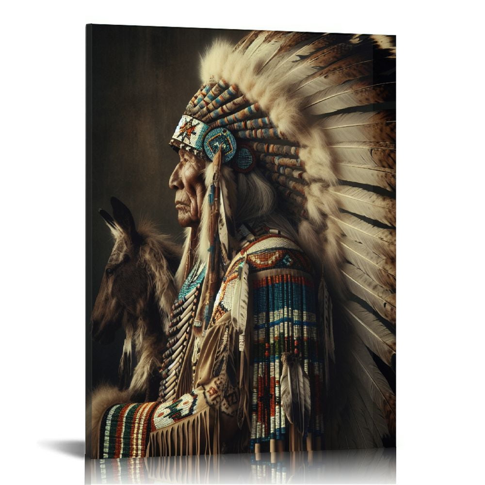 Feiri Native American Decor Indian Decor Indian Wall Decor Chiefs ...
