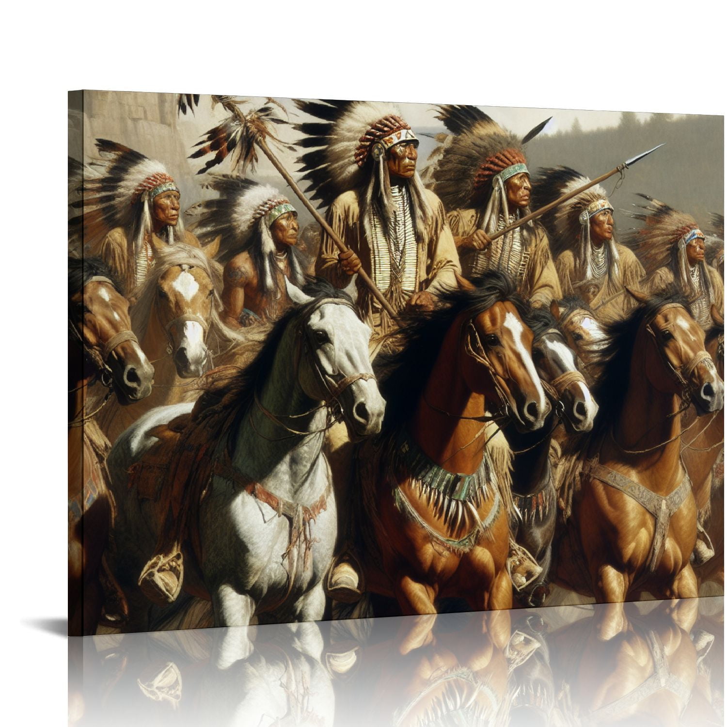 Feiri Native American Indian Poster Picture HD Wall Art Canvas Print ...
