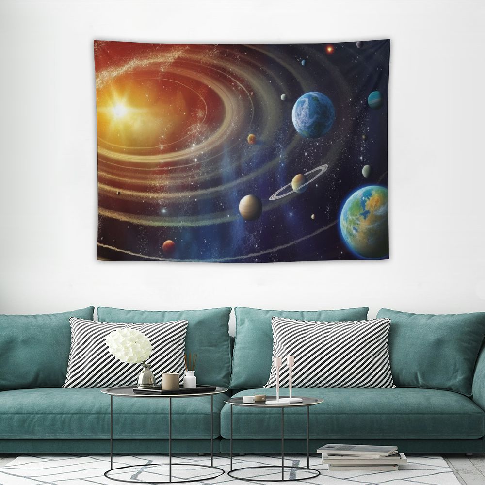 Feiri Outer Space Planet Tapestry, Universe Galaxy Solar System Earth ...