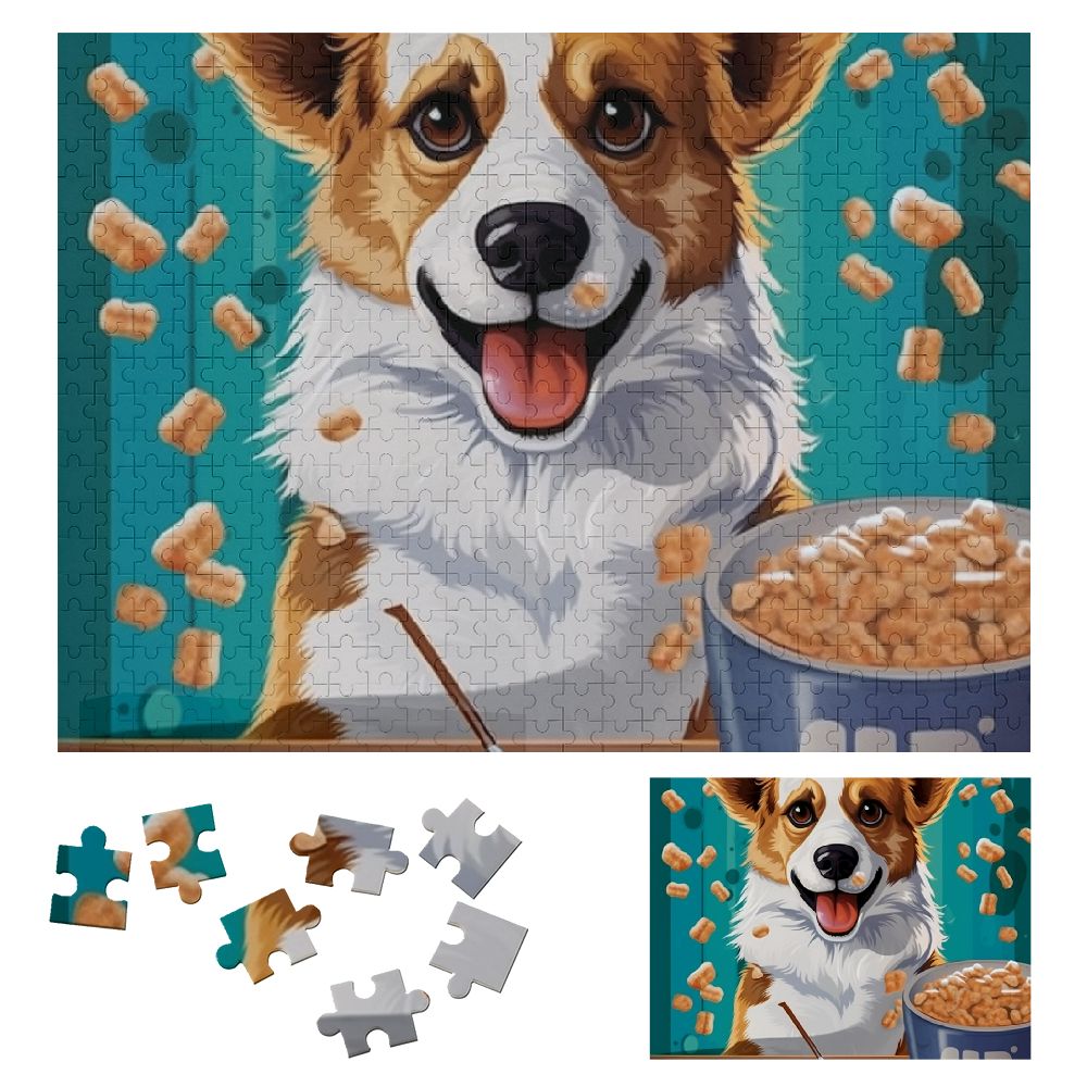Feiri Paws and Puppies Wooden Jigsaw Puzzle Puzzle for Adults and Kids ...
