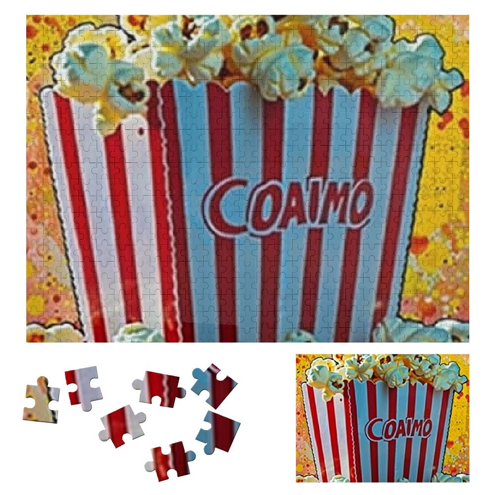 Feiri Popcorn, Cinema, Pop Art Wooden Jigsaw Puzzle Challenging ...
