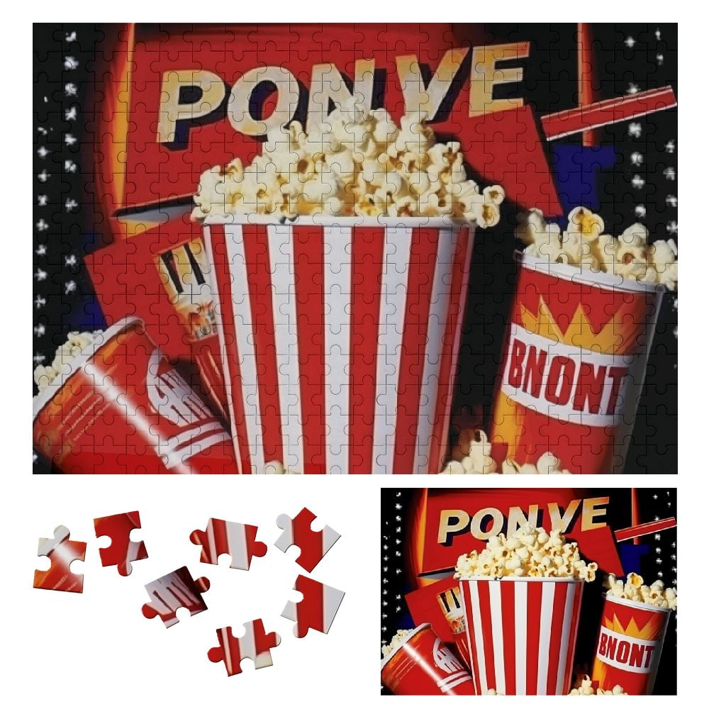 Feiri Popcorn Soda Movie Wood Puzzle Challenging Difficult Wooden ...
