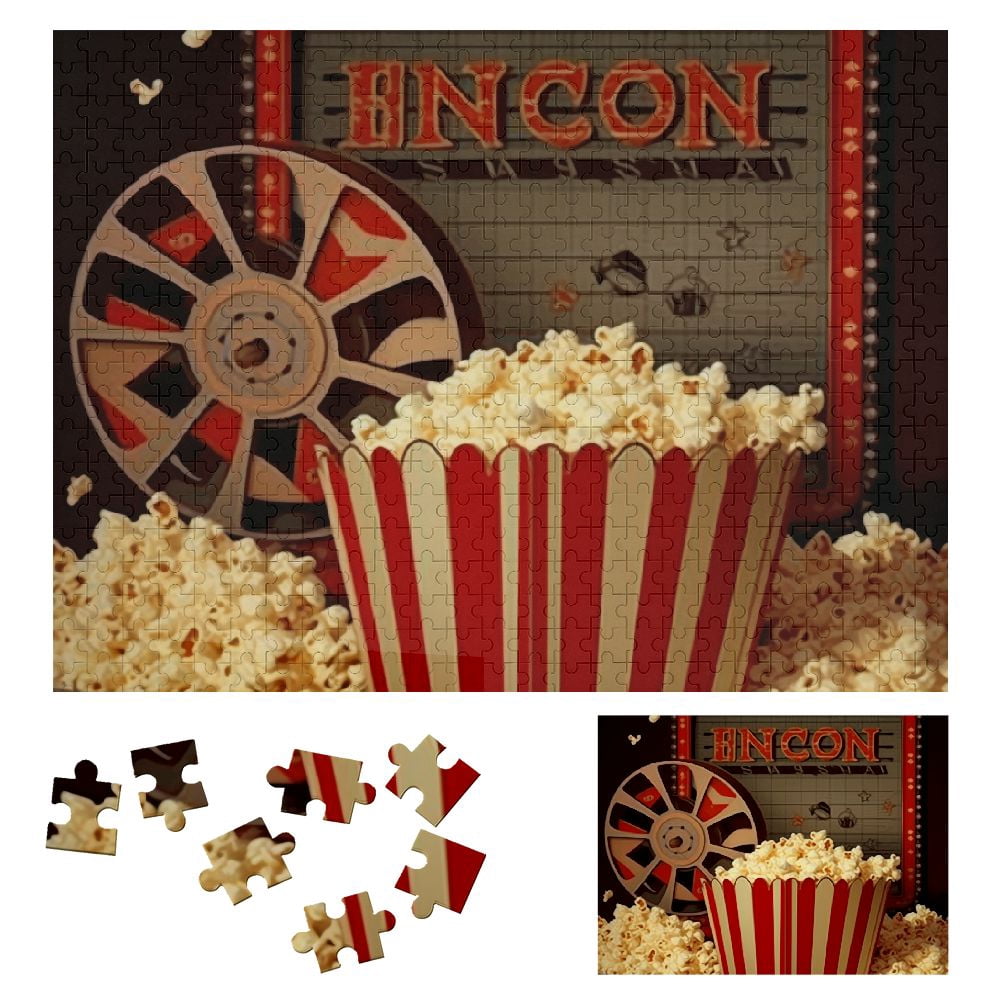 Feiri Popcorn Wooden Jigsaw Puzzle Challenging Difficult Wood Puzzles ...