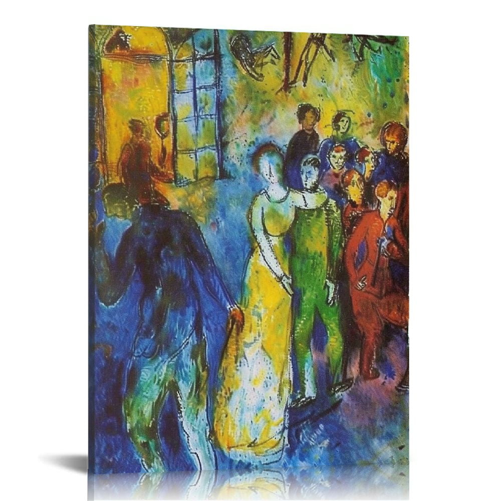 Feiri Printed Poster Reproducing A Classic Painting The Flying Clown ...