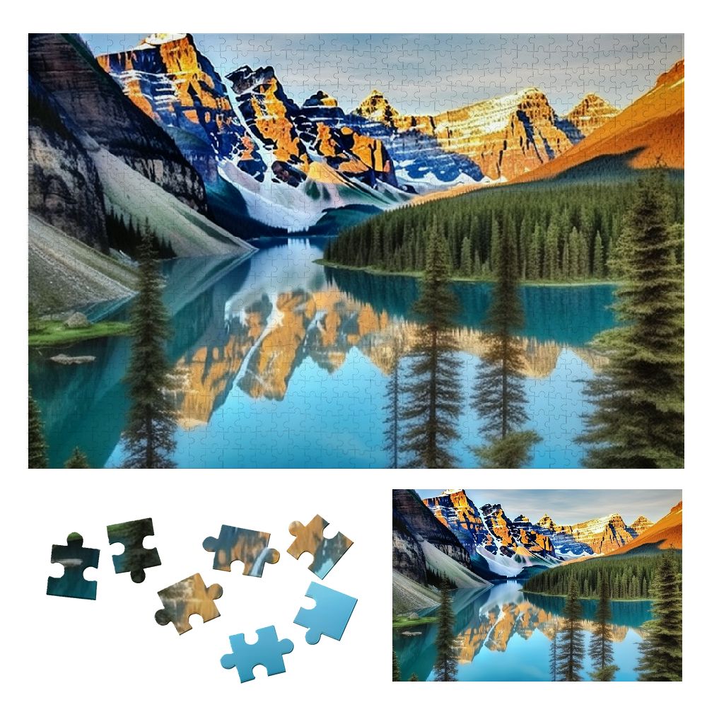Feiri Puzzles for Adults,Puzzles for Adults,Moraine Lake at Sunrise ...