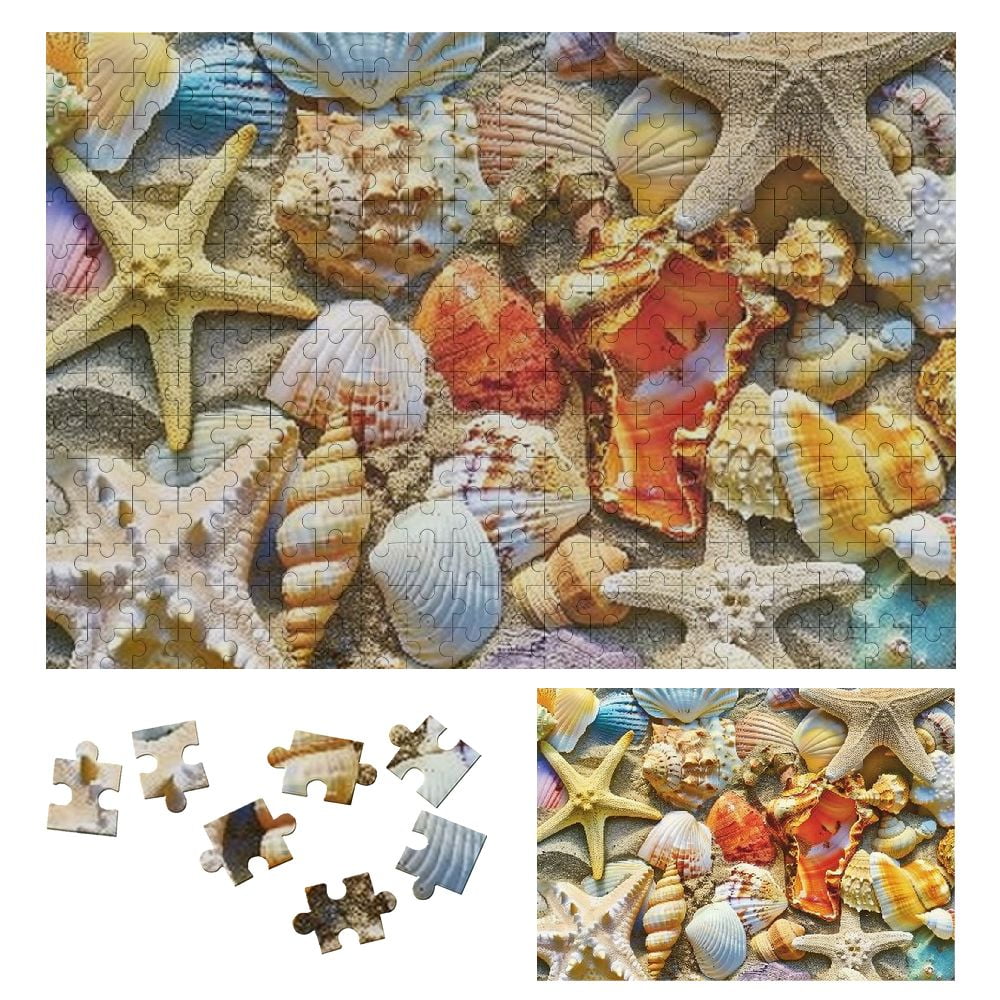 Feiri Puzzles Beach Shells - 500 Piece Jigsaw Puzzle 300 PCS - Walmart.com