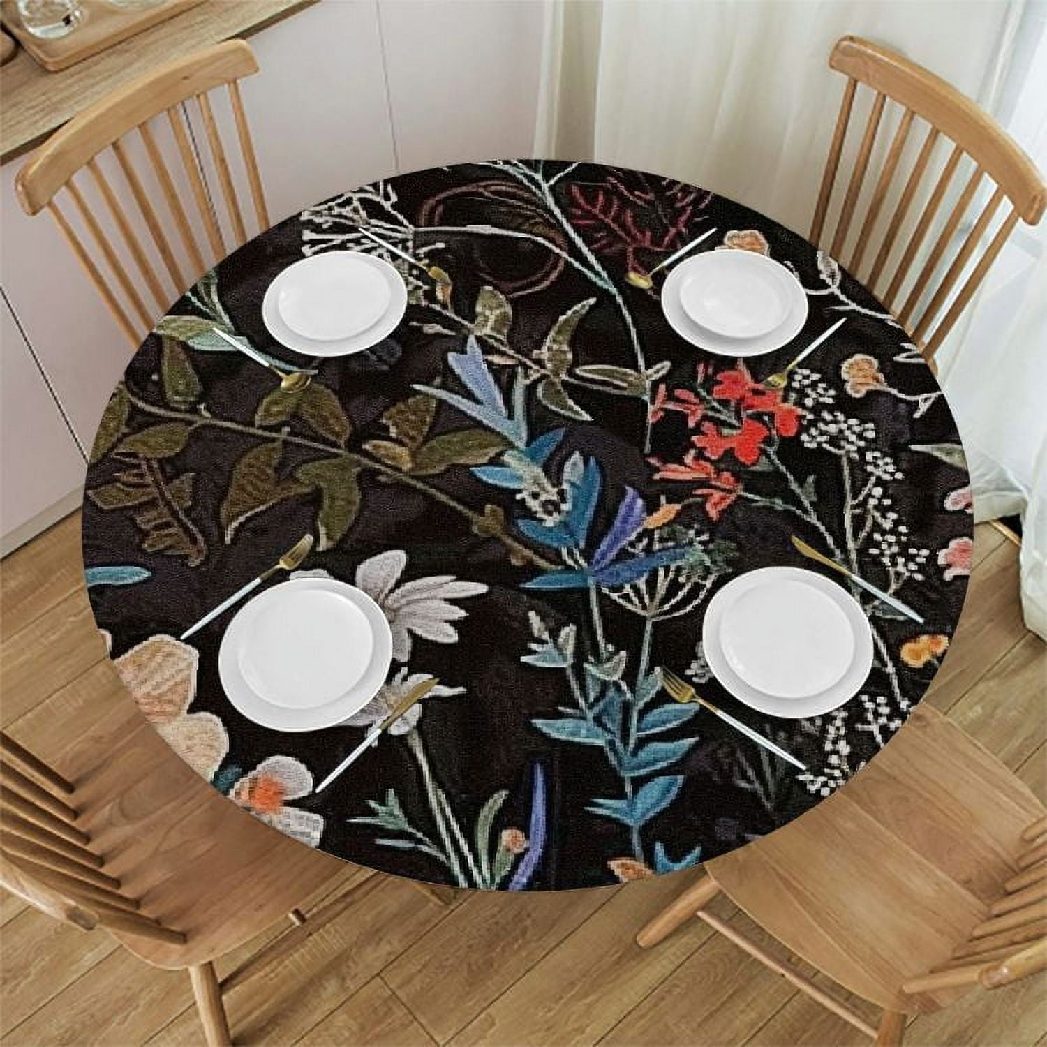 Feiri Round Table Cover 100% Polyester Fiber Multiple Sizes Machine ...