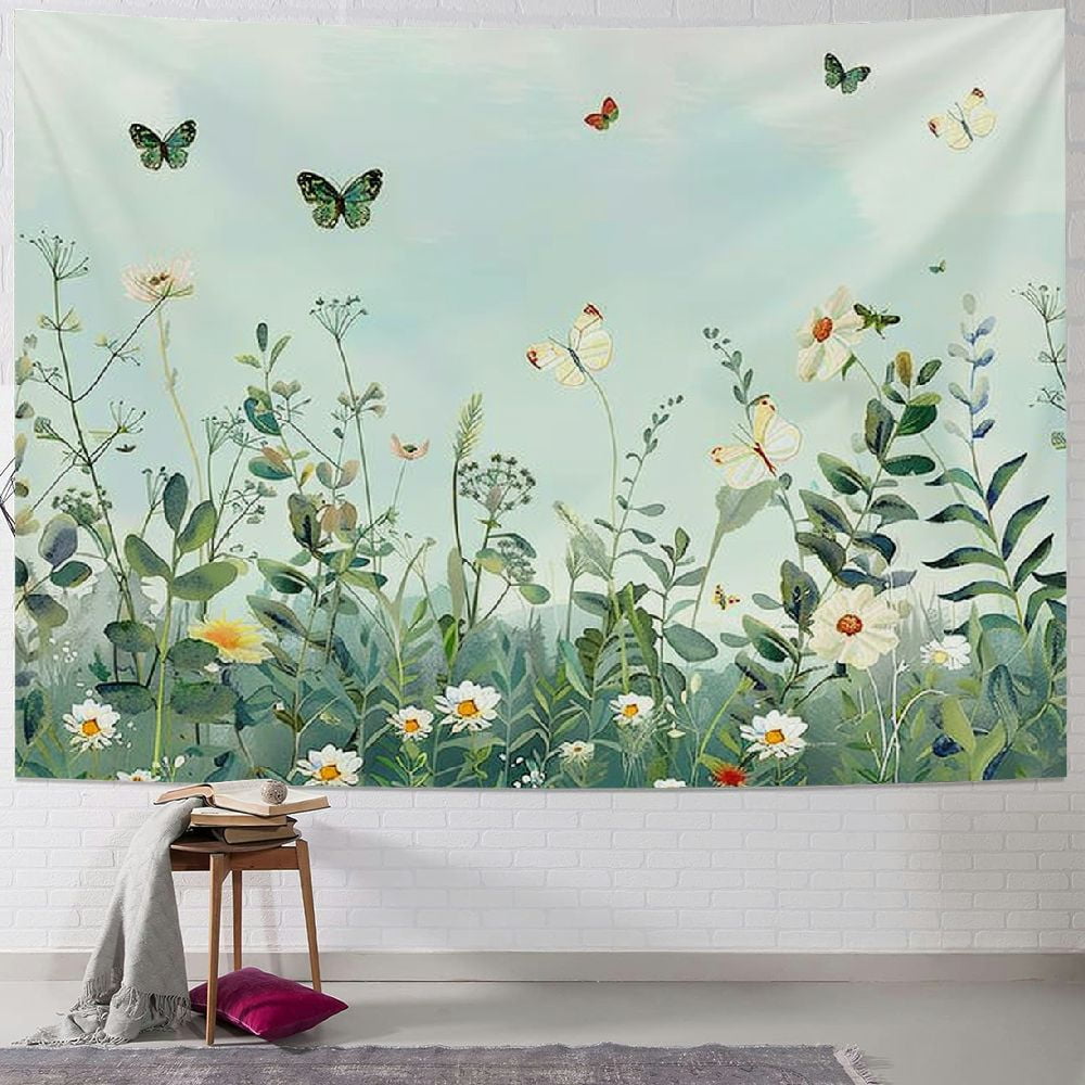 Feiri Sage Green Leaves Tapestry Eucalyptus Leaf Botanical Plant ...