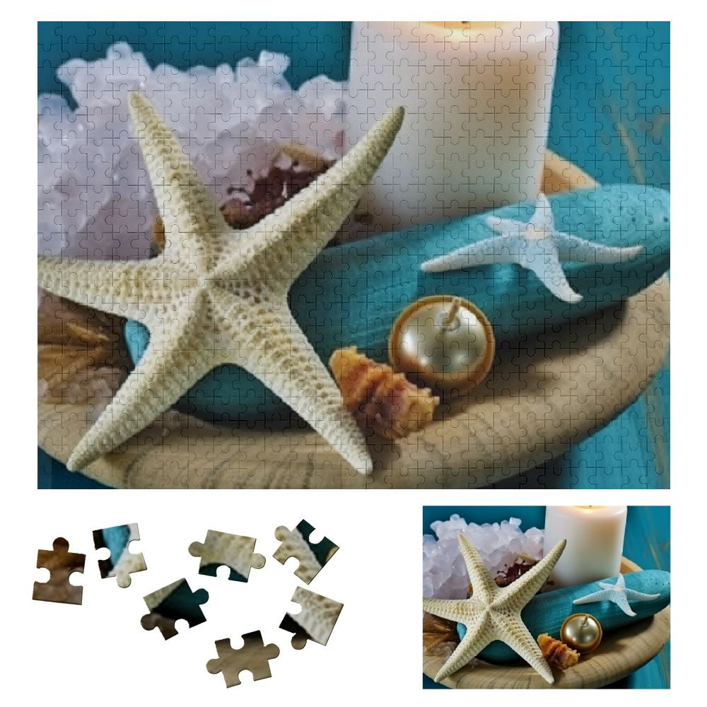 Feiri Seashells Starfish Wooden Puzzle Game Toy - Family Friends Gift ...