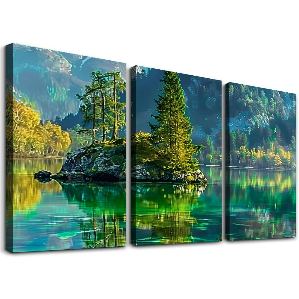 Feiri Seasons Landscape Spring Colorful Tree Modern Nature Forest Wall ...
