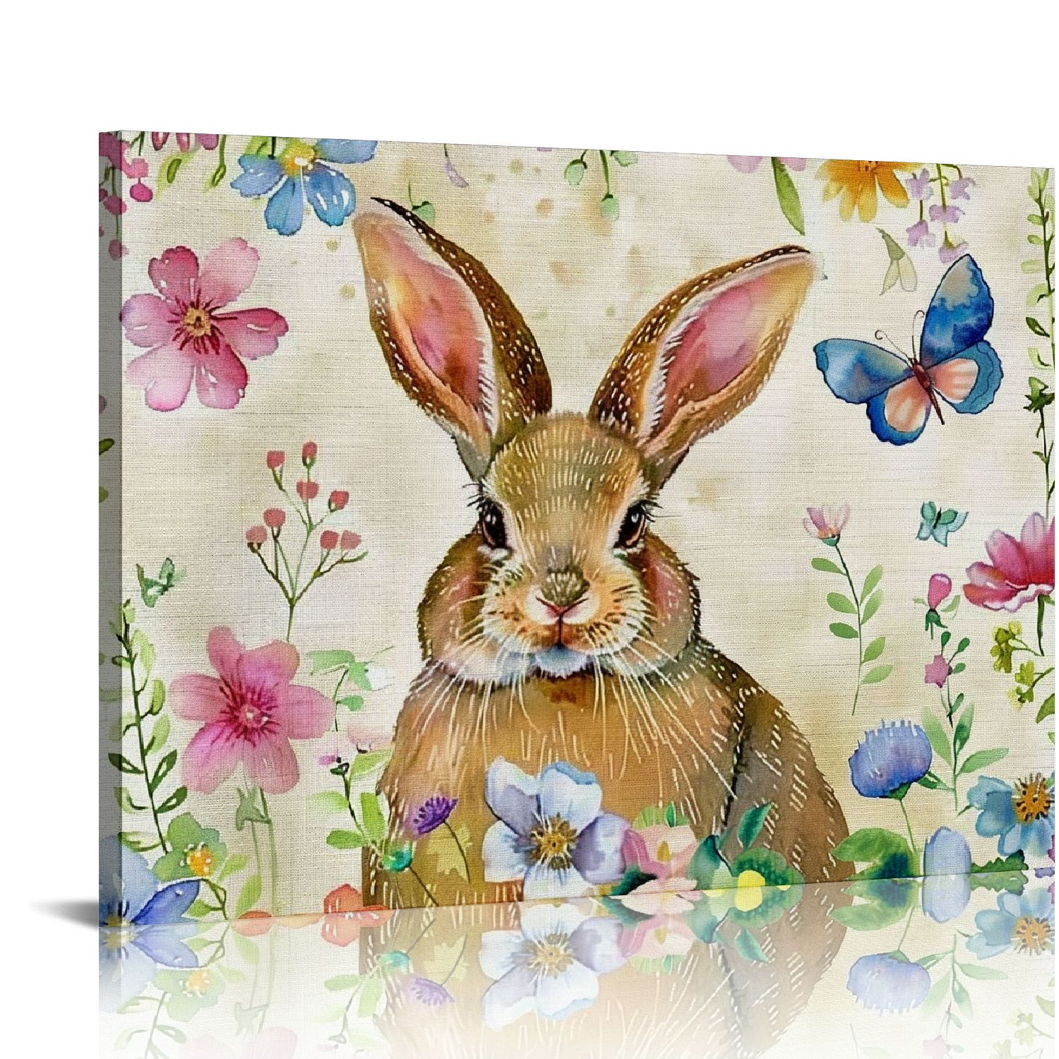 Feiri Spring Flower Wall Art For Living Room/Bedroom, Canvas Bathroom ...