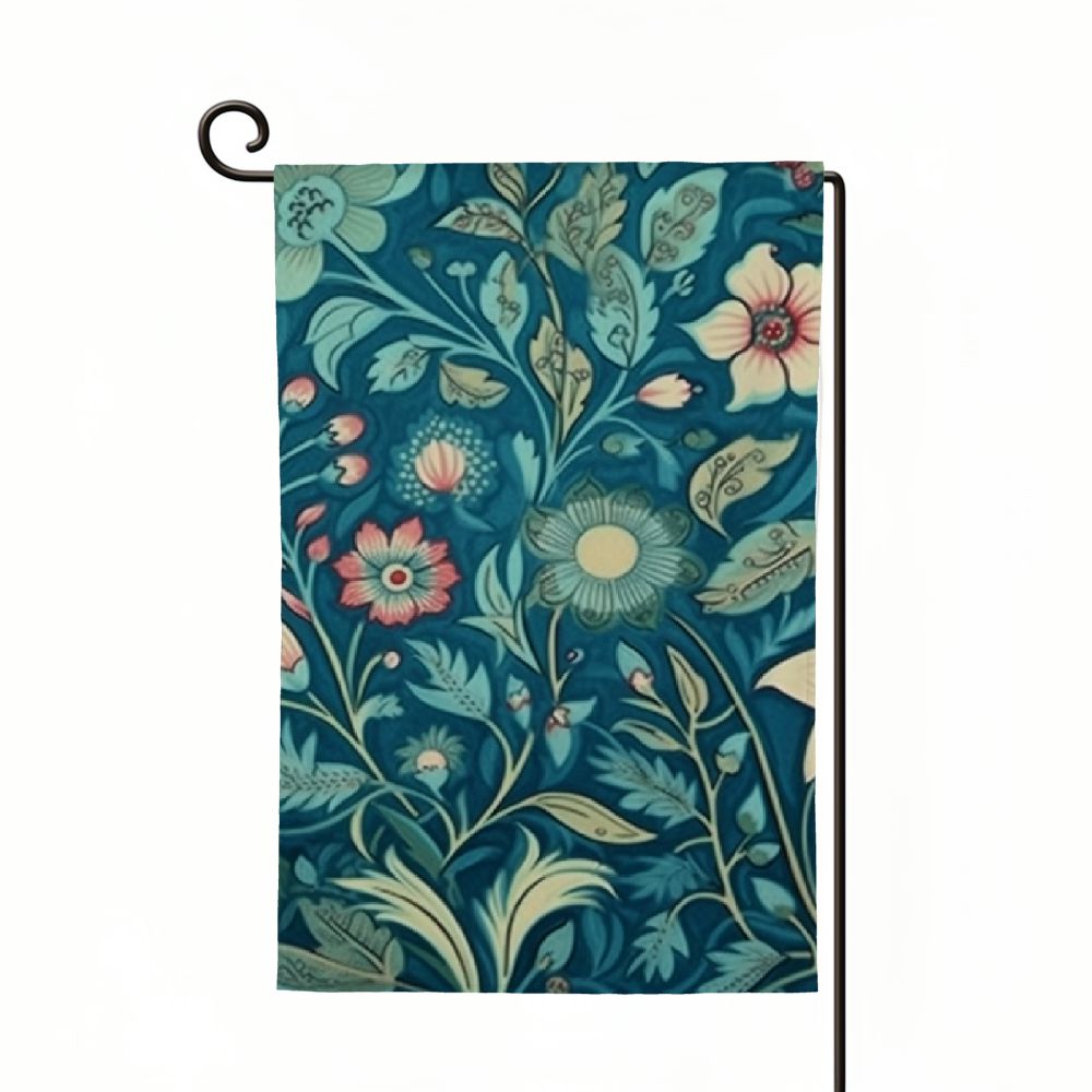 Feiri Spring Summer Flower Garden Flag 12x18 Inch Linen Yard Flag ...