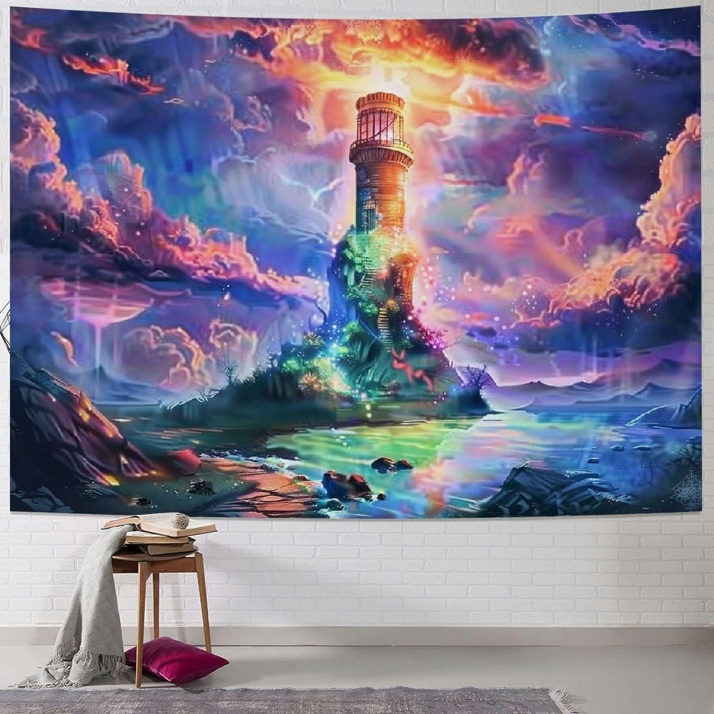 Feiri Starry Sky Tapestry Fantasy Landscape Tapestry Trippy Nebula ...