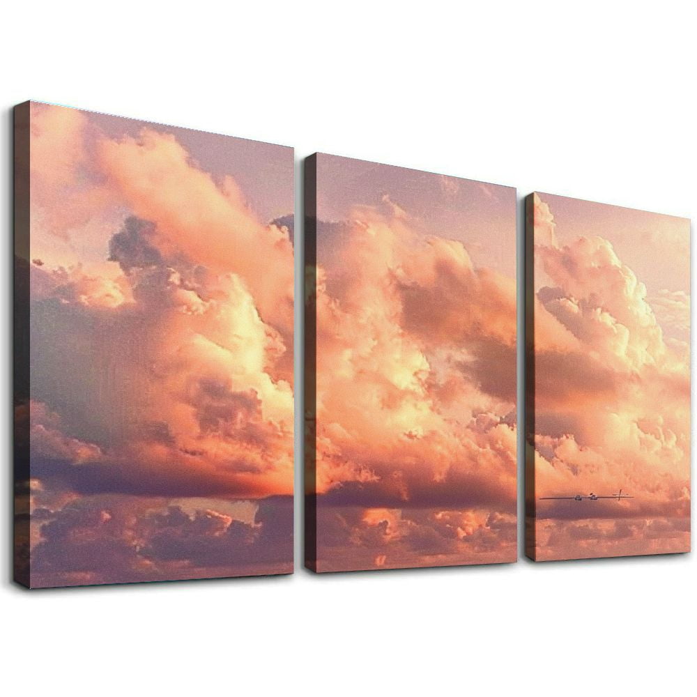 Feiri Sunset Ocean Cloudy Sky Nature Wilderness Modern Art Rustic ...