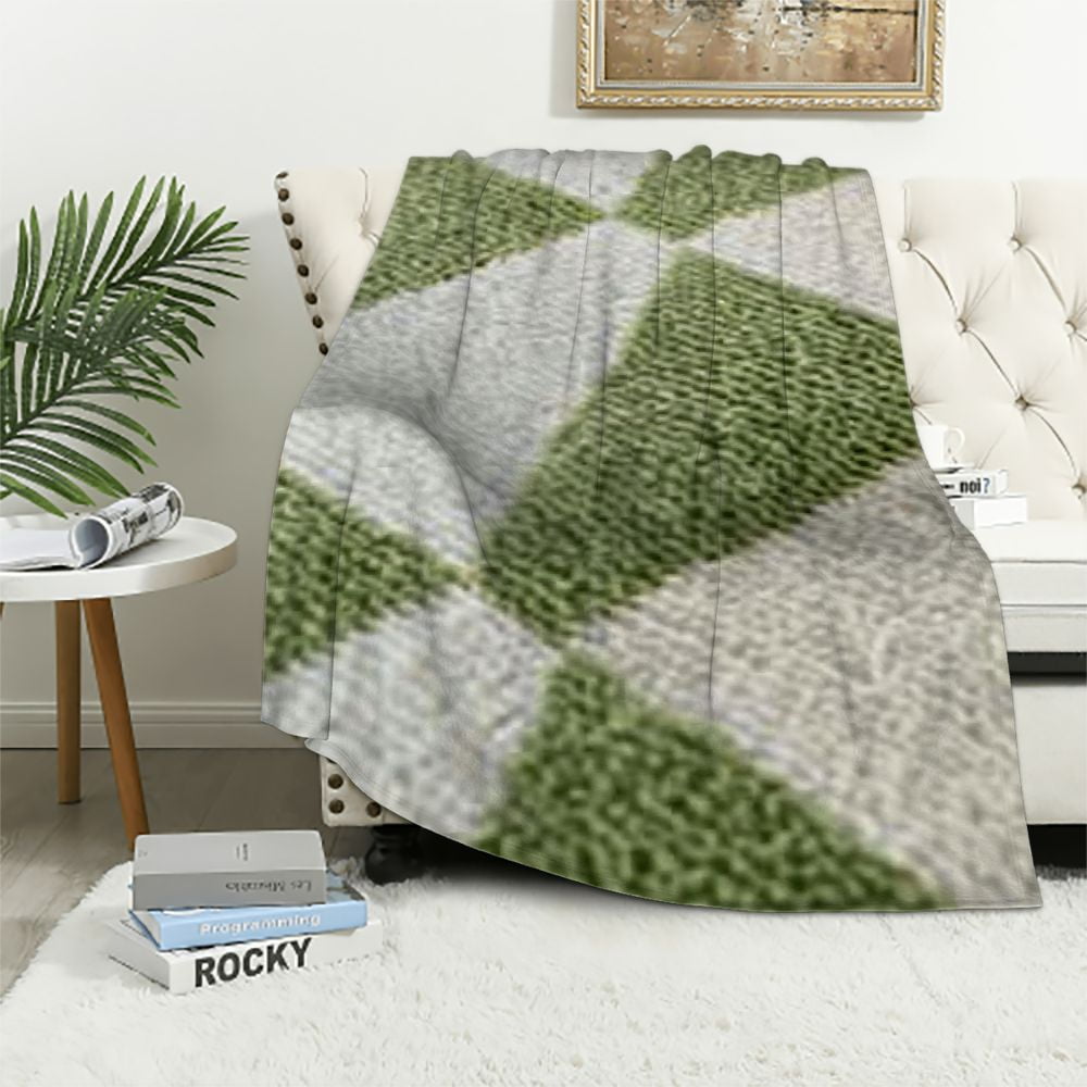 Feiri Throw Checkered Chessboard Plaid Fuzzy Warmer Comfort Reversible ...