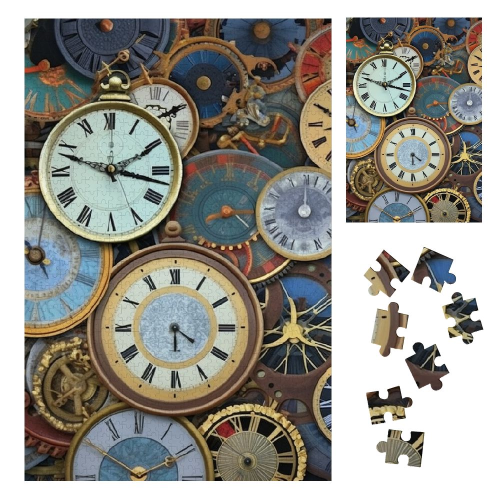 Feiri Time and Color Wooden Jigsaw Puzzle Vertical Challenging ...