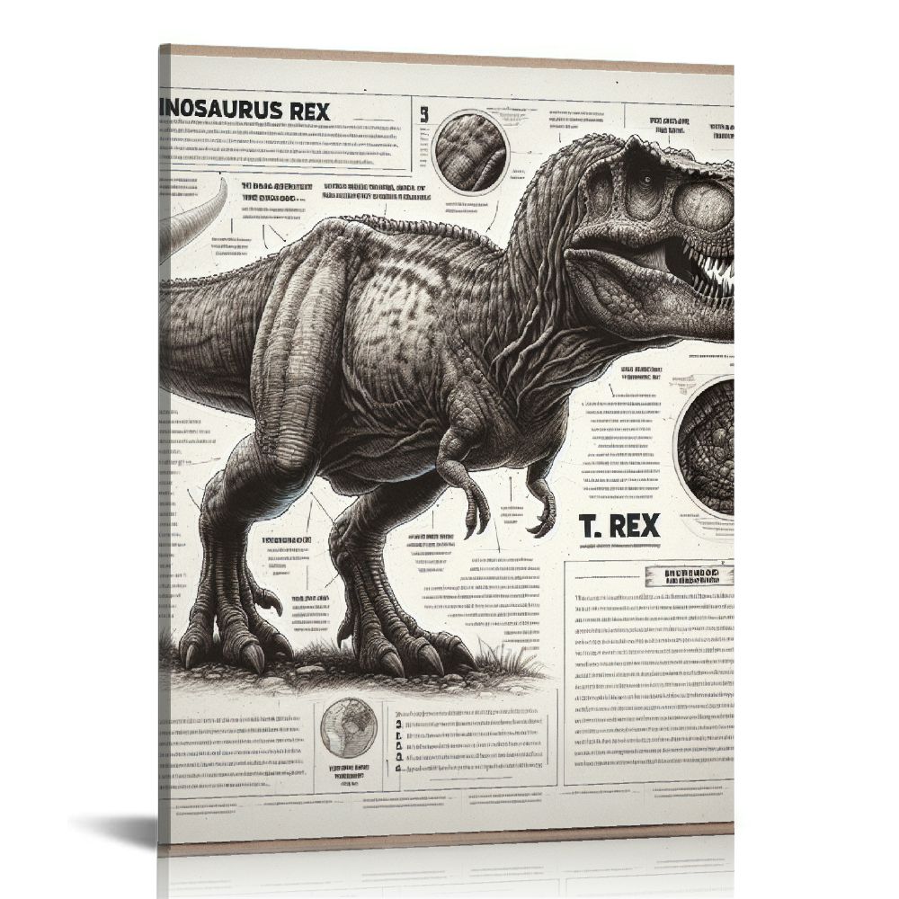 Feiri Tyrannosaurus Rex Head Dinosaur Wall Art: Embark on a Jurassic ...