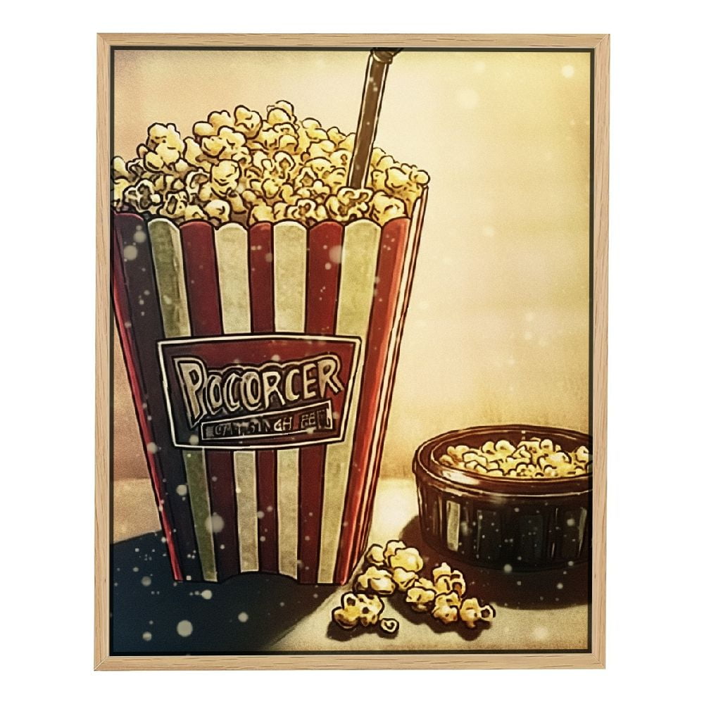 Feiri Vintage Movie Theater Wall Art, Home Theatre Feature Canvas Decor ...