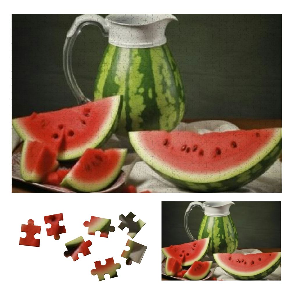 Feiri Watermelon Wooden Jigsaw Puzzle for Adults and Kids- Premium Eco ...