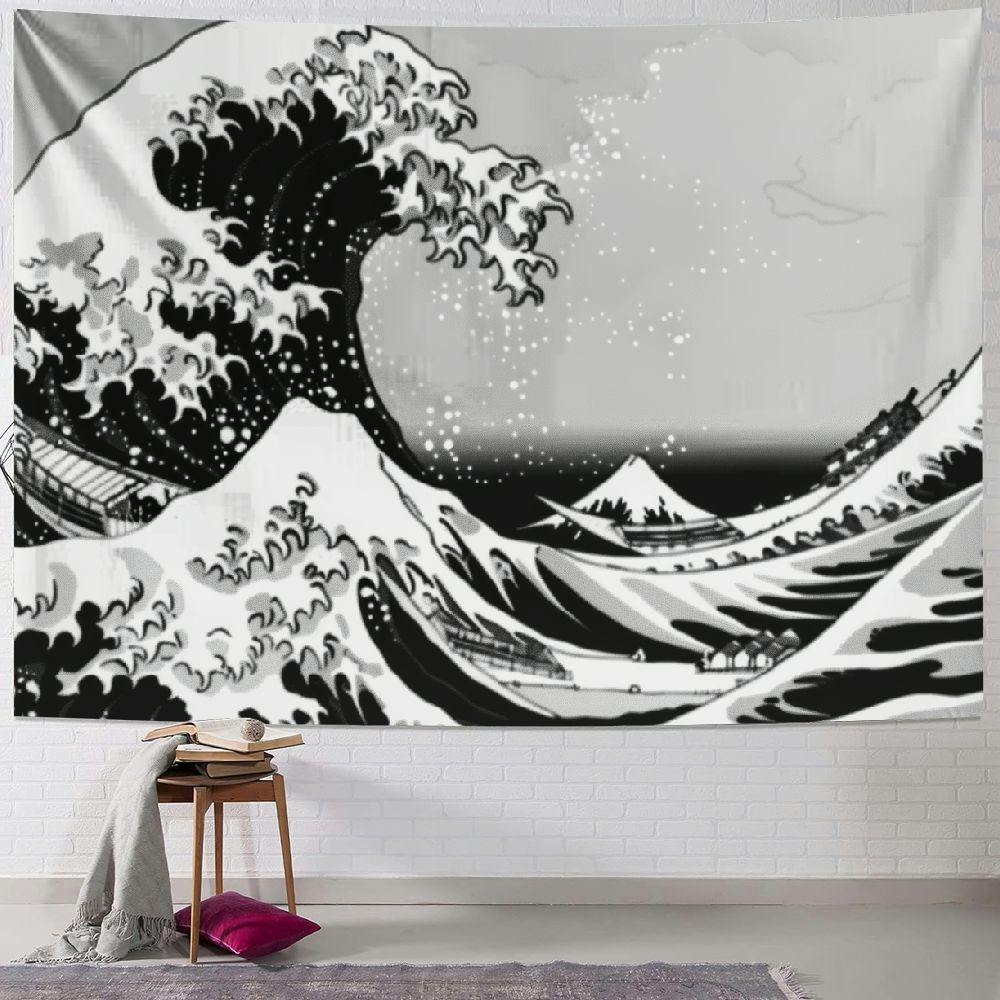 Feiri Wave Tapestry Japanese Great Wave, Anime Tapestry for Bedroom ...