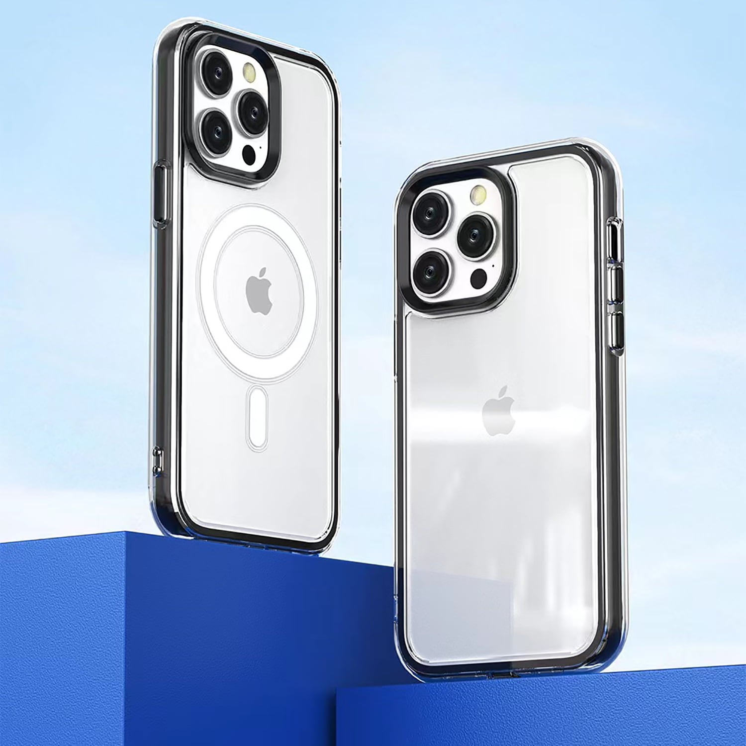 Feishell Acrylic Clear Magnetic Case For Iphone 15 Pro Max Compatible