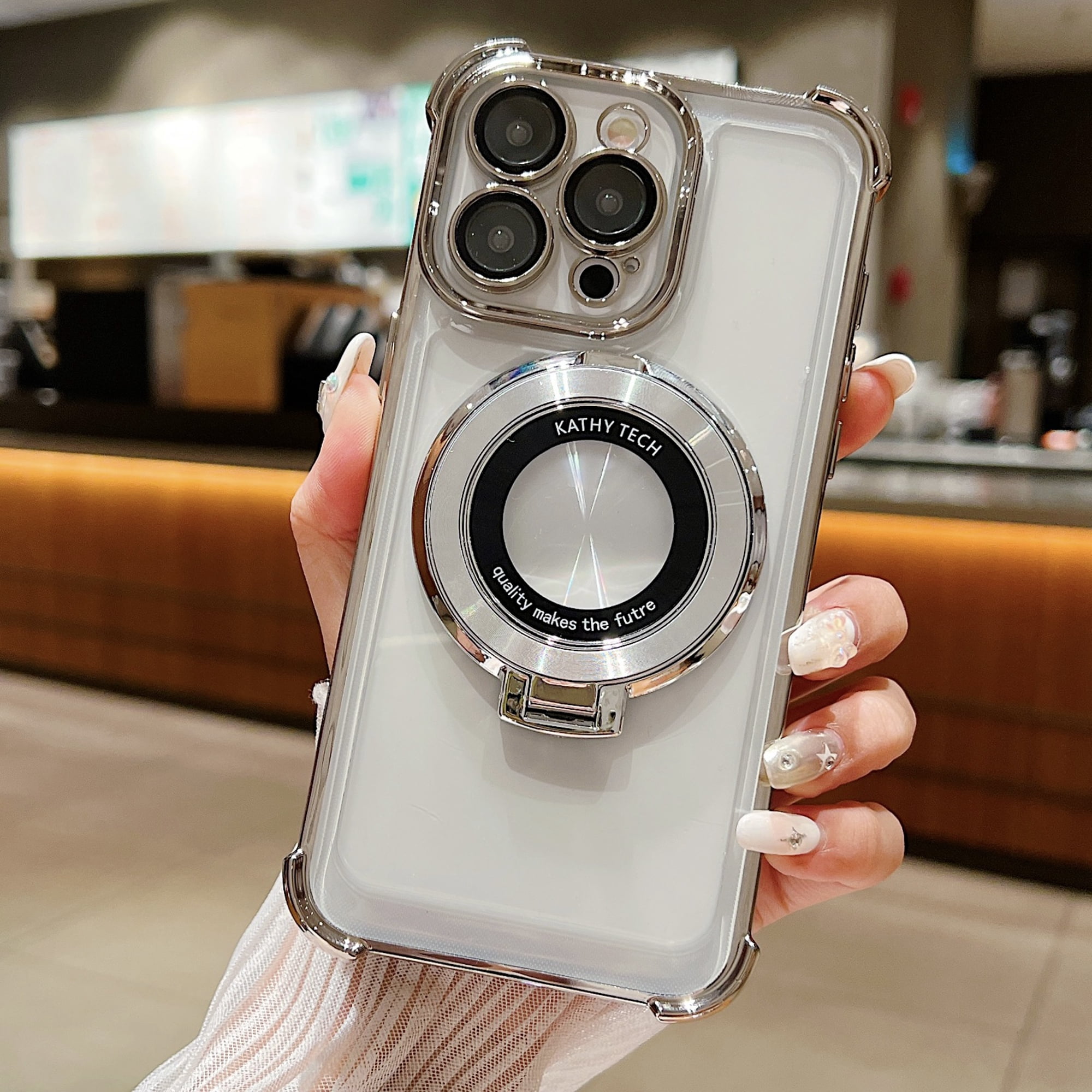 Feishell Clear Case For Iphone 15 Magnetic Compatible With Magsafe Case