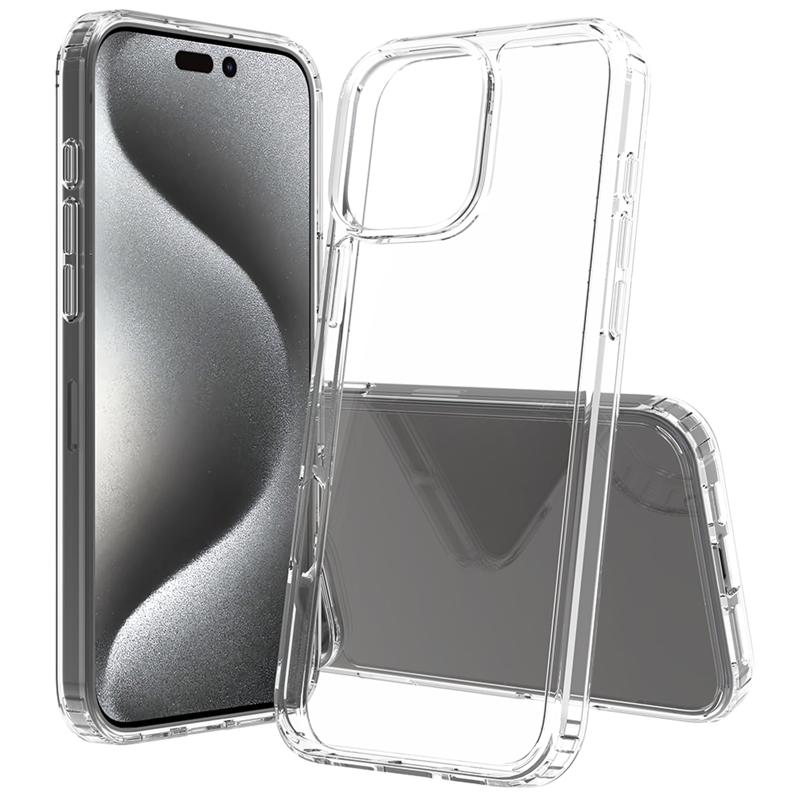 Feishell Clear Case for iPhone 16 Pro,Shock Absorption Non-Yellowing ...
