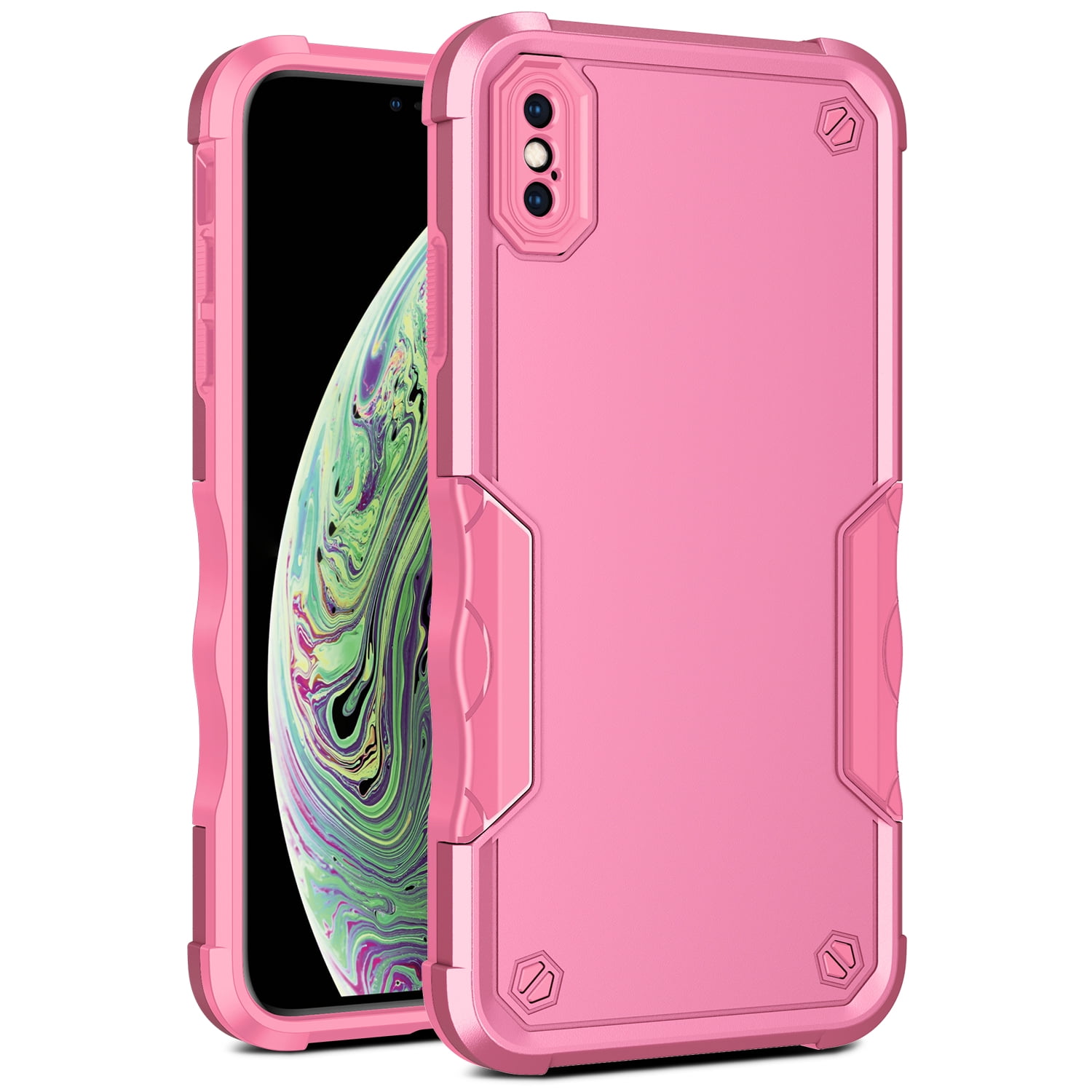 Feishell Compatible with iPhone XS Max Case, Armor Heavy Duty ...