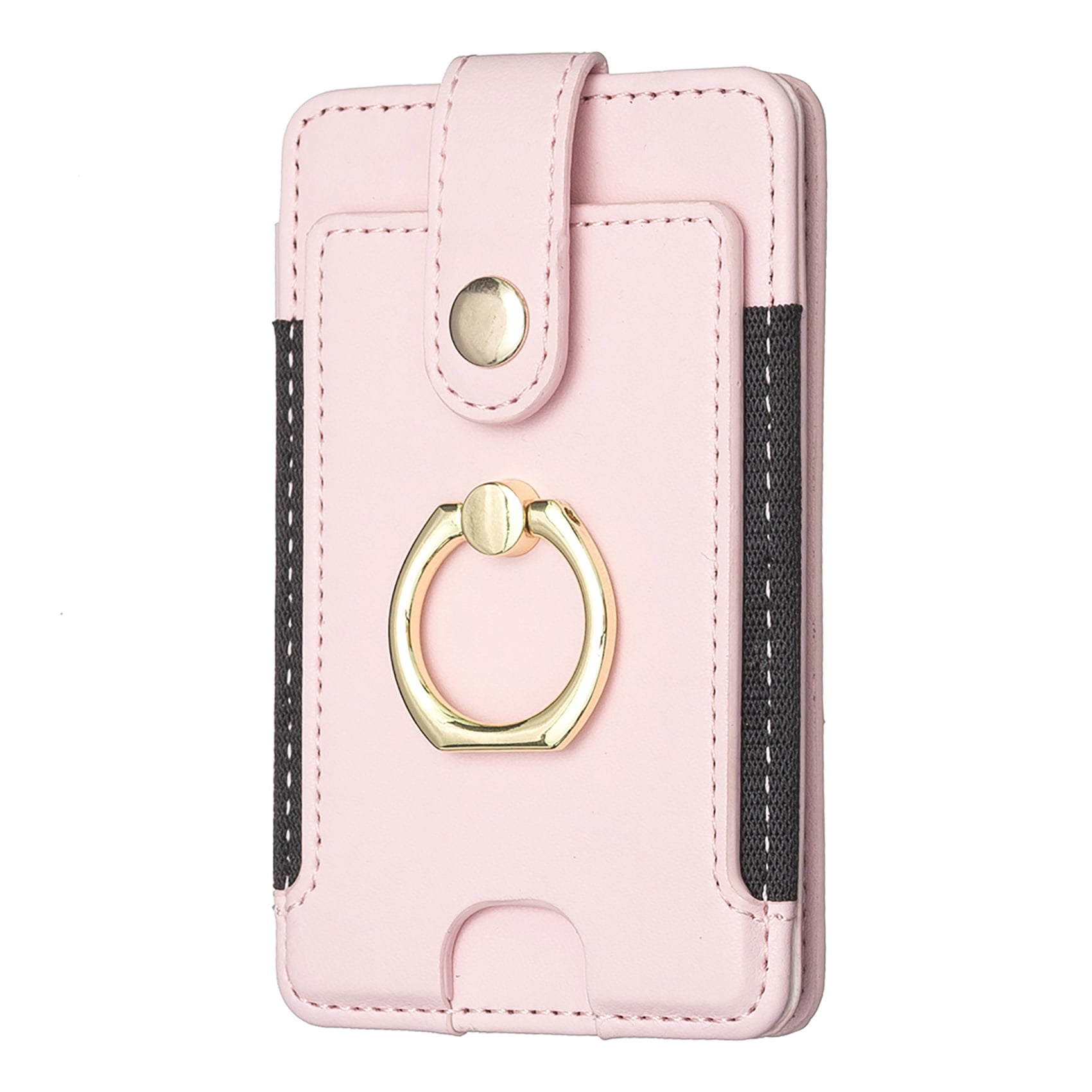 Feishell Credit Card Holder for Back of Phone with Ring Stand Stick on ...