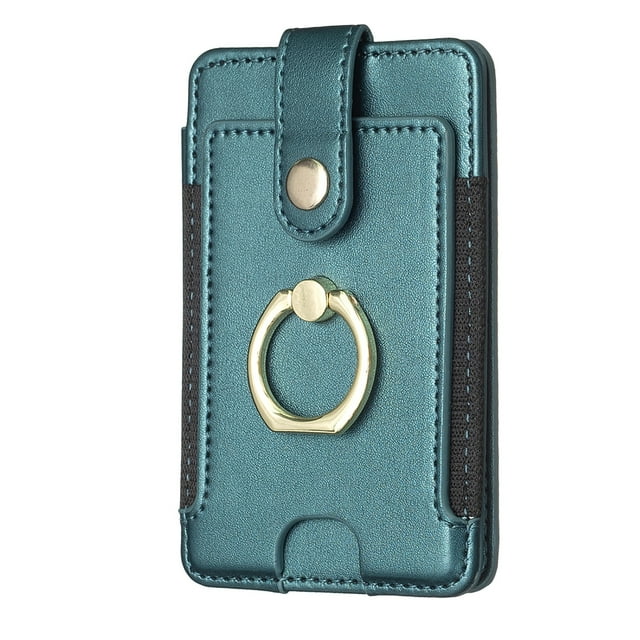 Feishell Credit Card Holder for Back of Phone with Ring Stand Stick on ...
