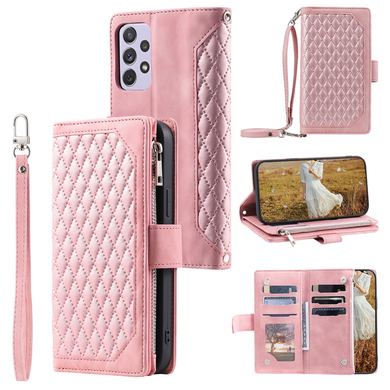 Feishell Crossbody Wallet Case for Samsung Galaxy A23 4G,Luxury PU ...