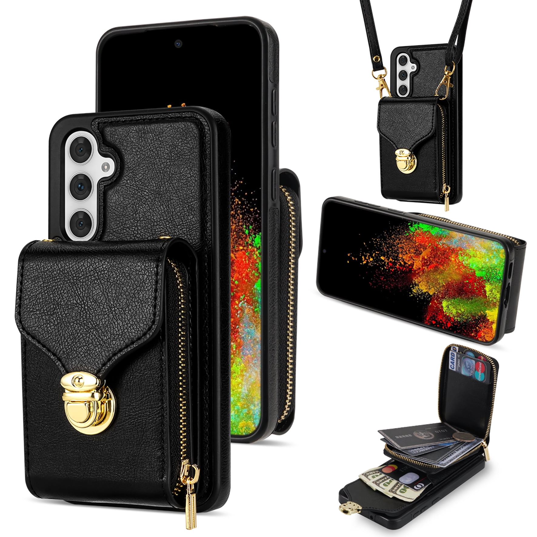 Feishell Crossbody Wallet Case for Samsung Galaxy A54 5G,with ...