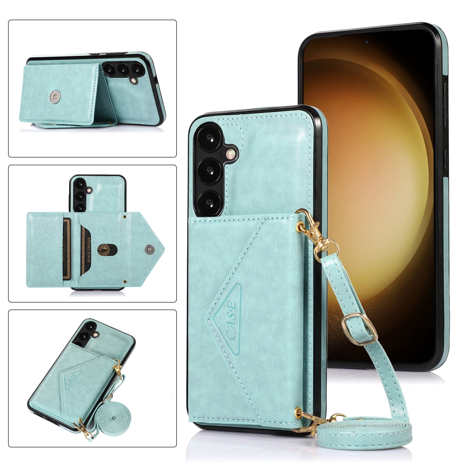 Feishell Crossbody Wallet Phone Case for Samsung Galaxy S24 with ...