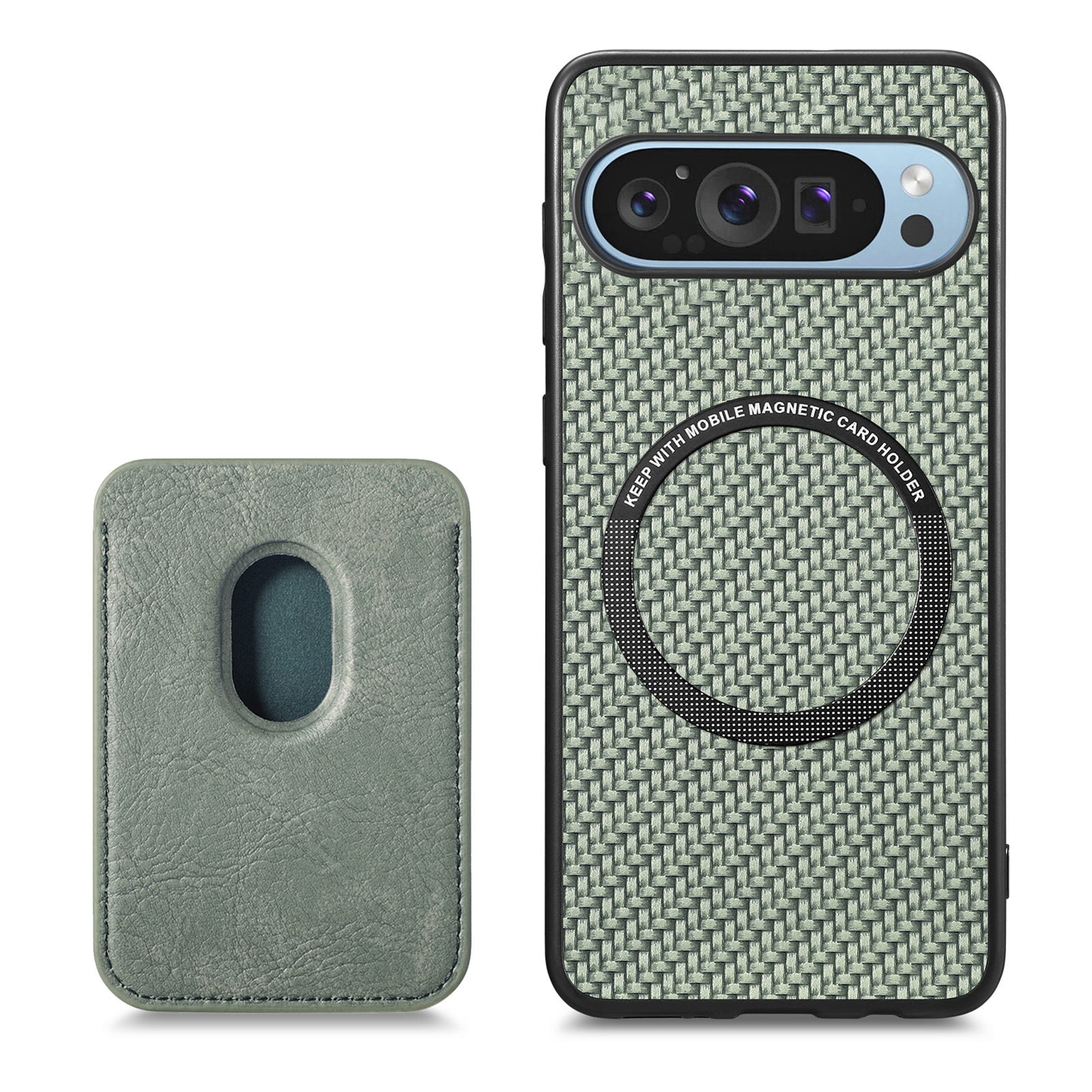 Feishell for Google Pixel 10A Carbon Fibre Texture PU Leather Phone ...
